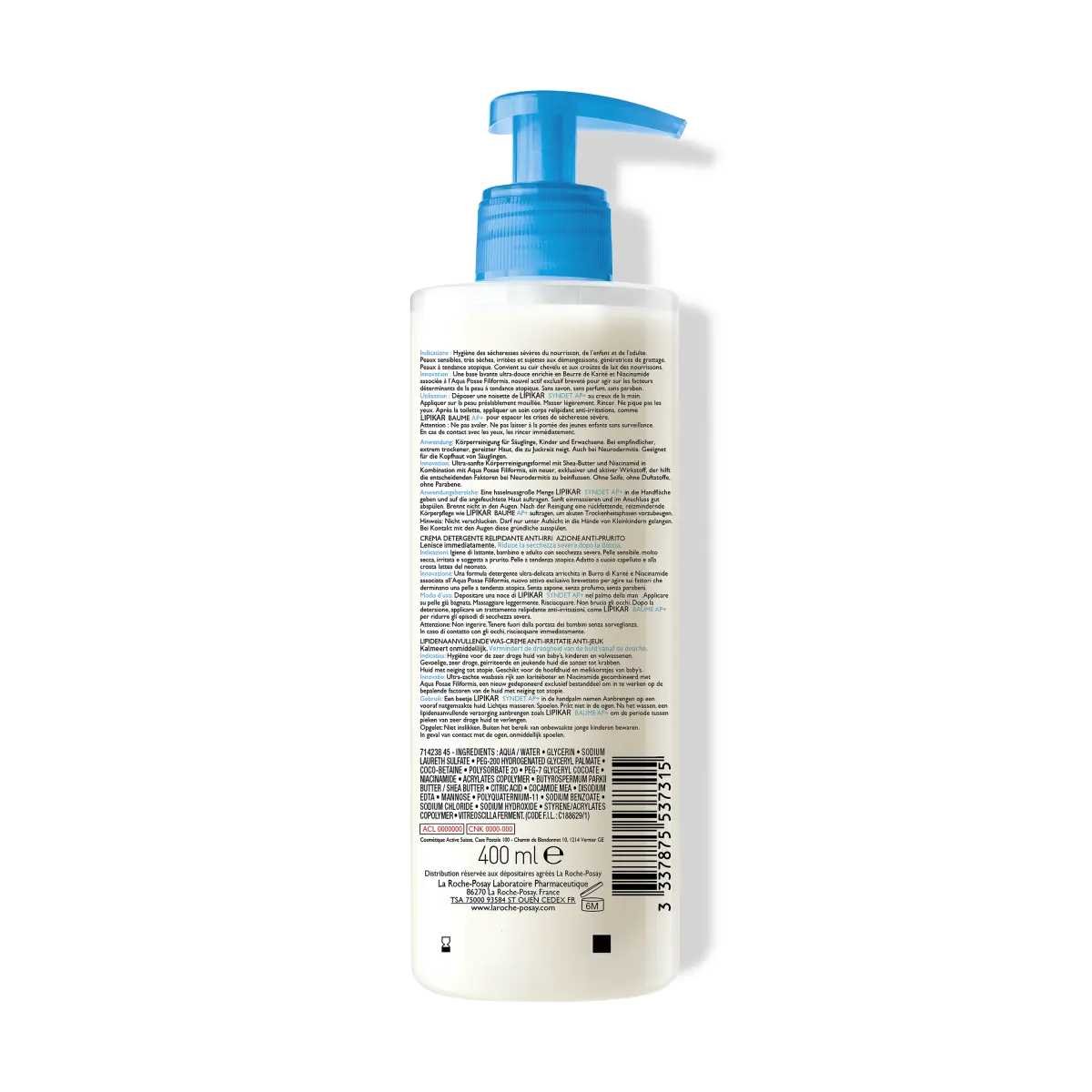 Rückfettende Lipikar SYNDET AP+ Duschcreme | La Roche Posay